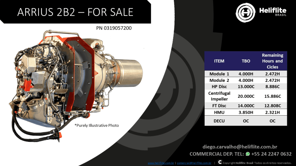 ARRIUS 2B2 - PN 0319057200 - Heliflite Brasil